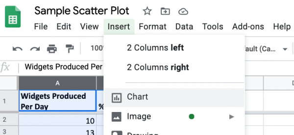 How to Make a Scatter Chart in Google Sheets | NathanielKam.com